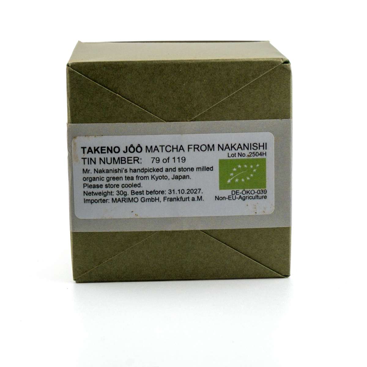 Uji Bio Matcha Takeno Joo Nakanishi | Teehaus Cöln